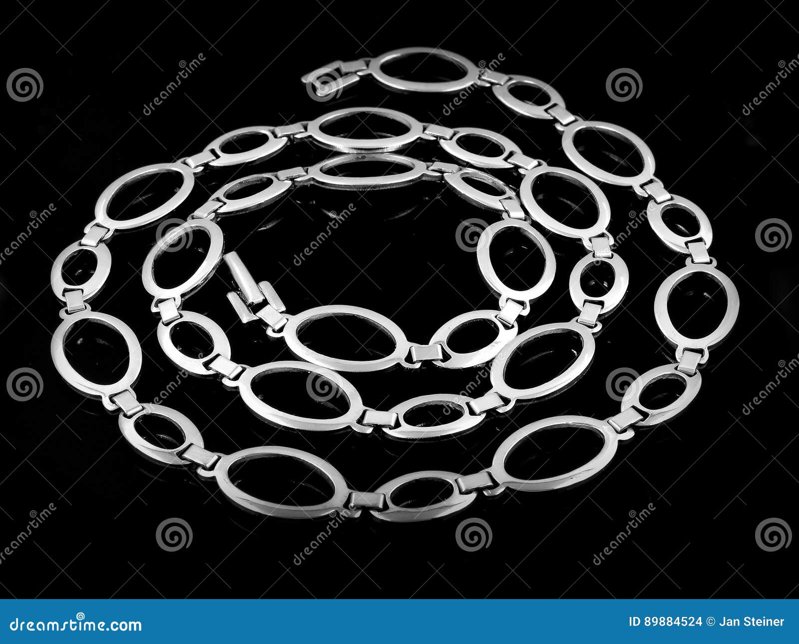 Ladies Silver Chain on Neck Stock Photo - Image of isolated, chain ...