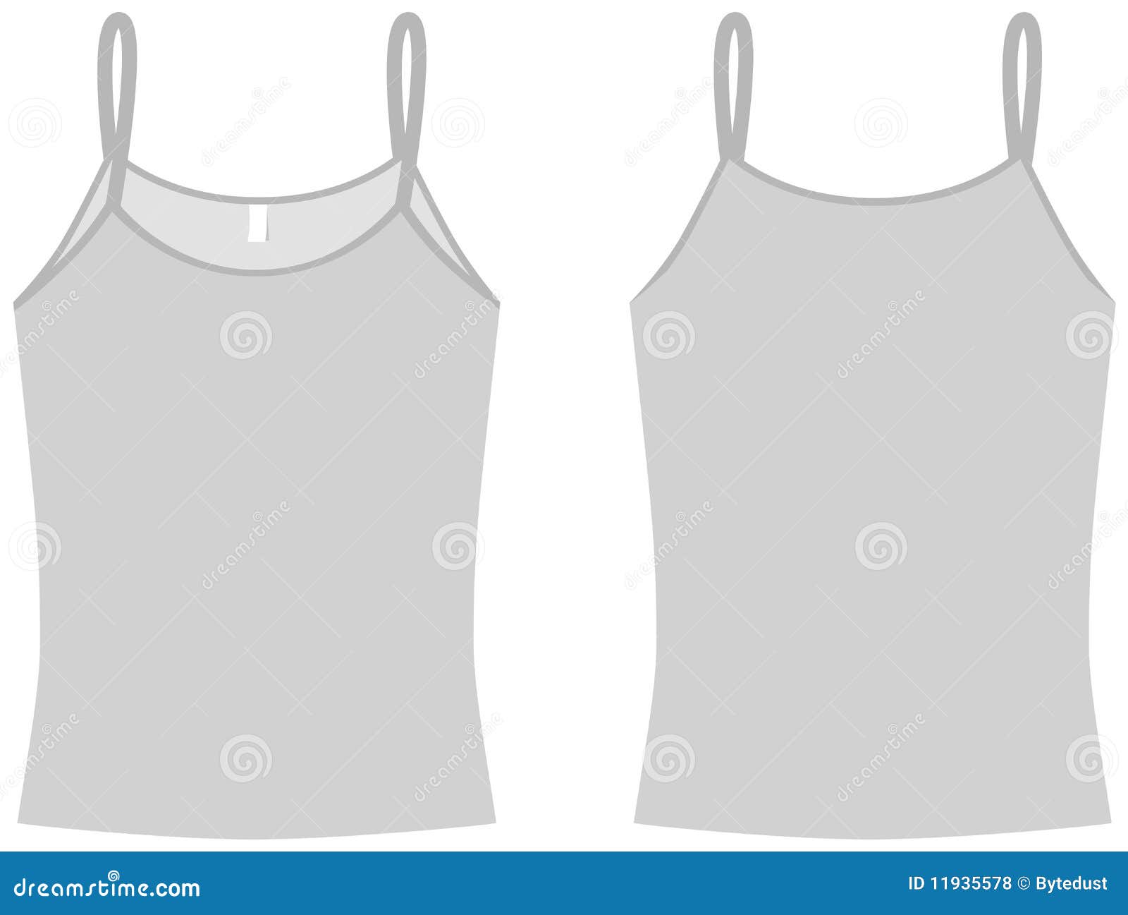 Ladies Spaghetti Shirt Vector Template Stock Vector - Illustration of ...