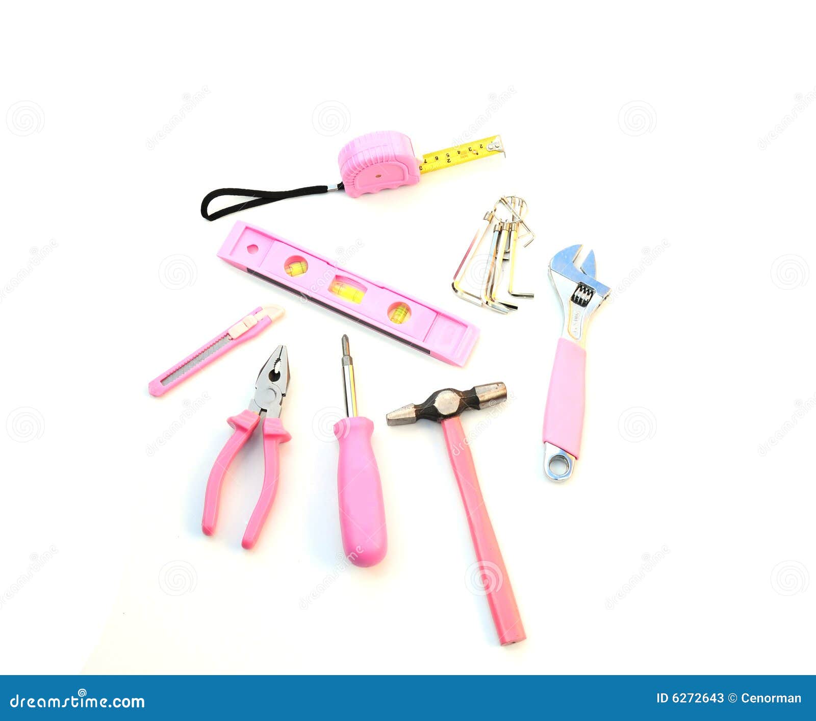 Ladies tool kit stock image. Image of pink, feminine, pliers - 6272643