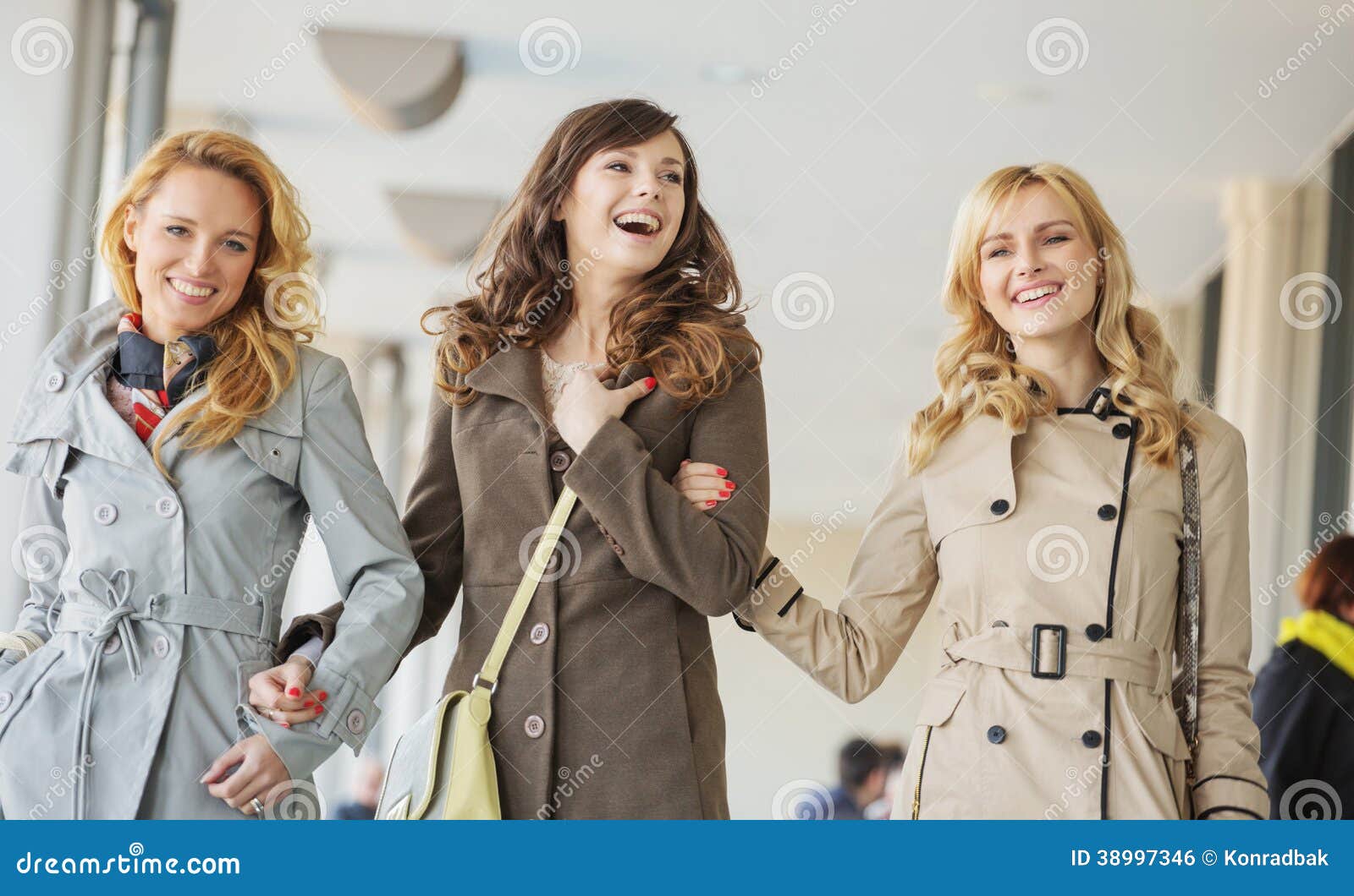 Ladies Walking during the Spring Day Stock Photo - Image of beautiful ...