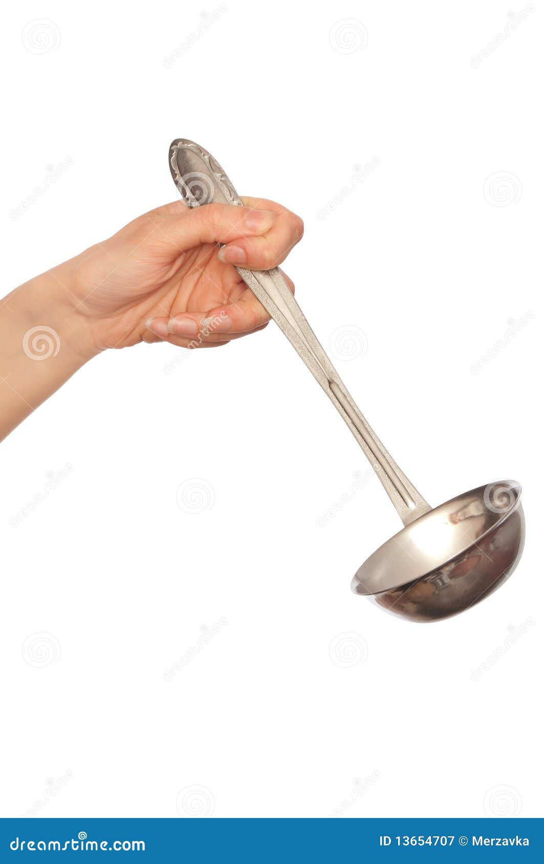 Ladle stock image. Image of food, soup, assistance, steel - 13654707