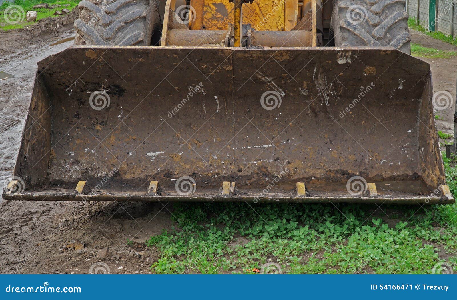 Ladle of an Excavator at Construction Site Stock Image - Image of ...