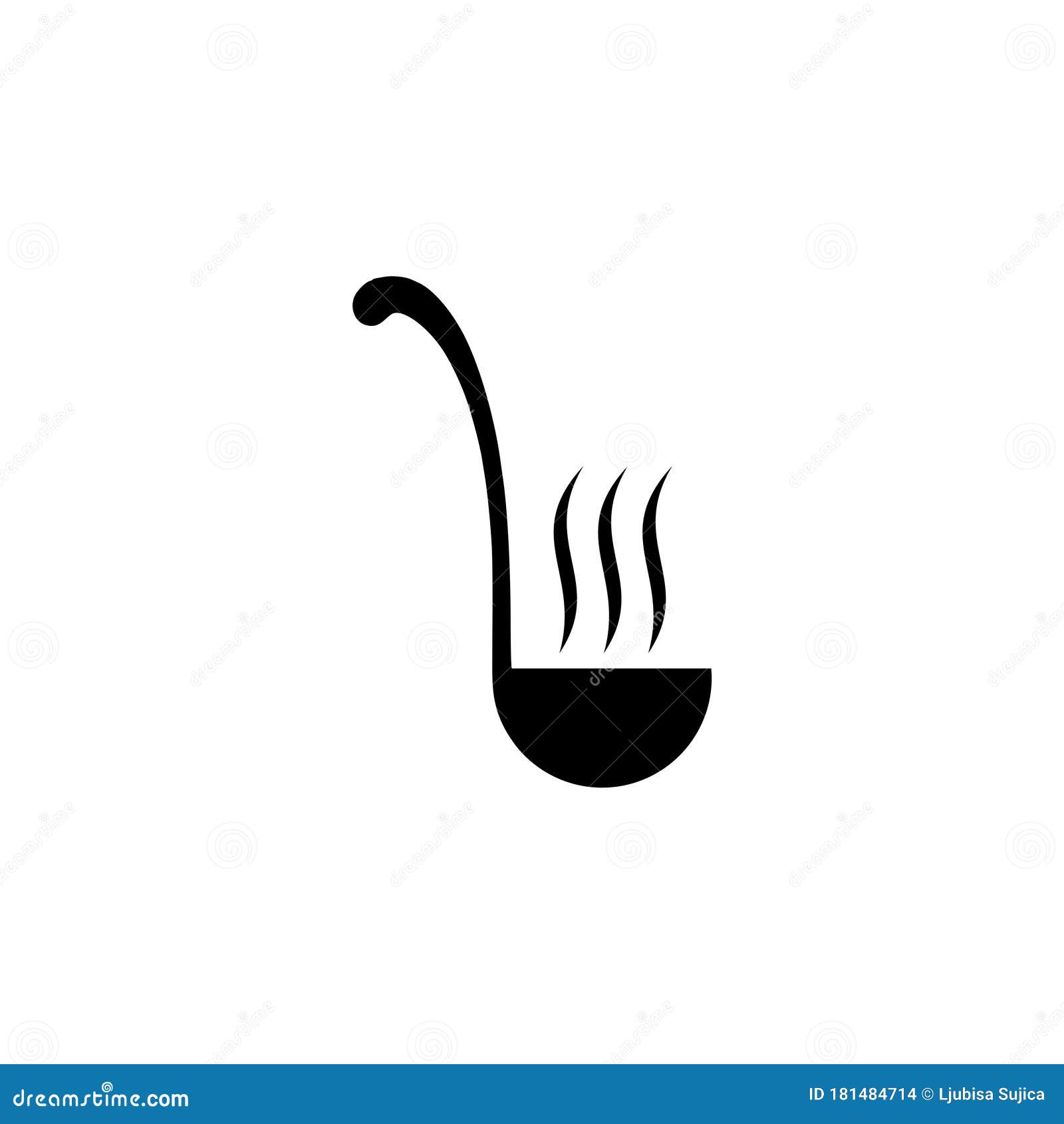 Ladle Icon Isolated on White Background Stock Vector - Illustration of ...