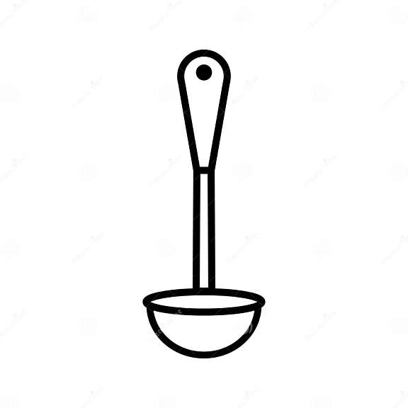 Ladle Icon Vector Design Template Basic RGB Stock Vector - Illustration ...