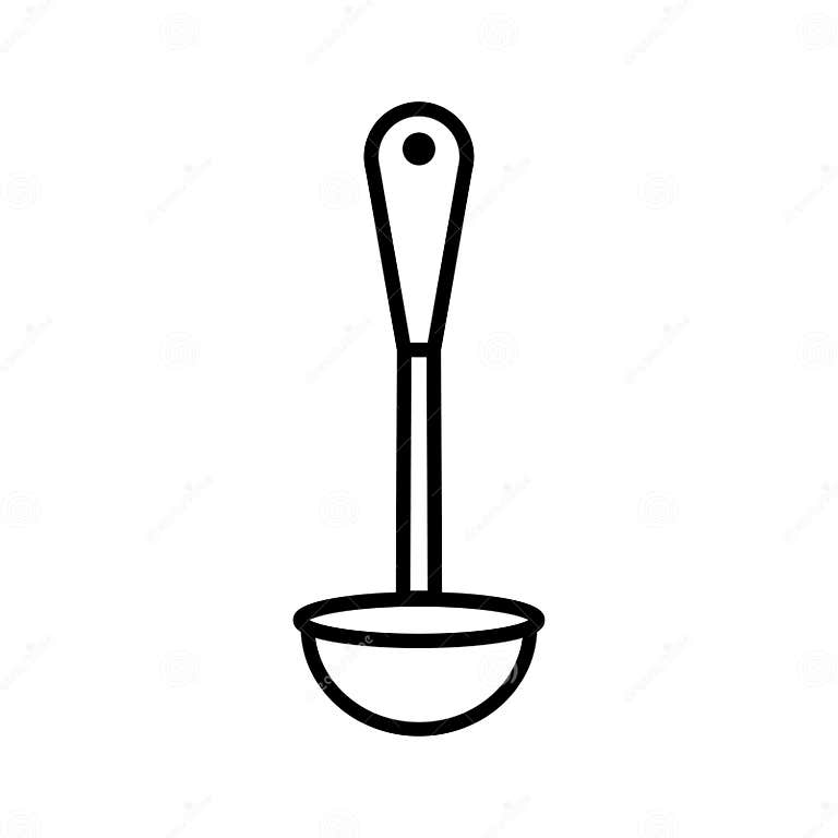 Ladle Icon Vector Design Template Basic RGB Stock Vector - Illustration ...
