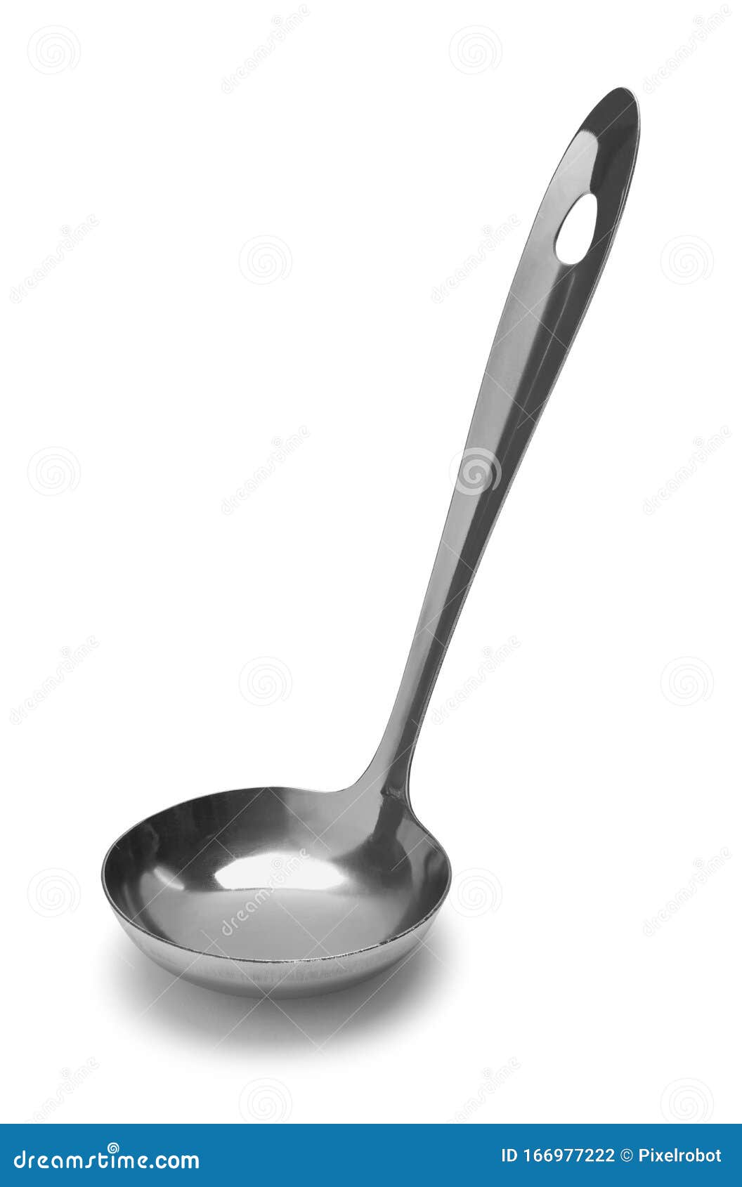 Ladle stock photo. Image of steel, isolated, food, white - 166977222