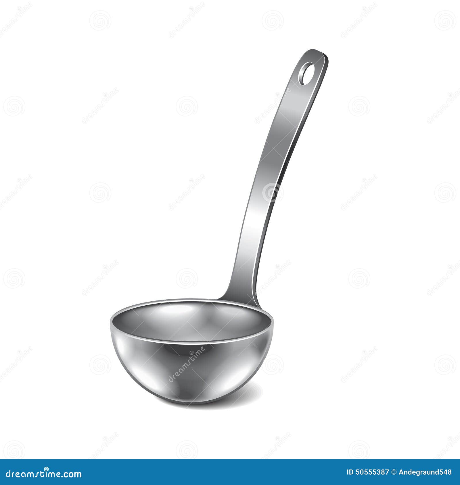 Ladle on white vector stock vector. Illustration of cook - 50555387