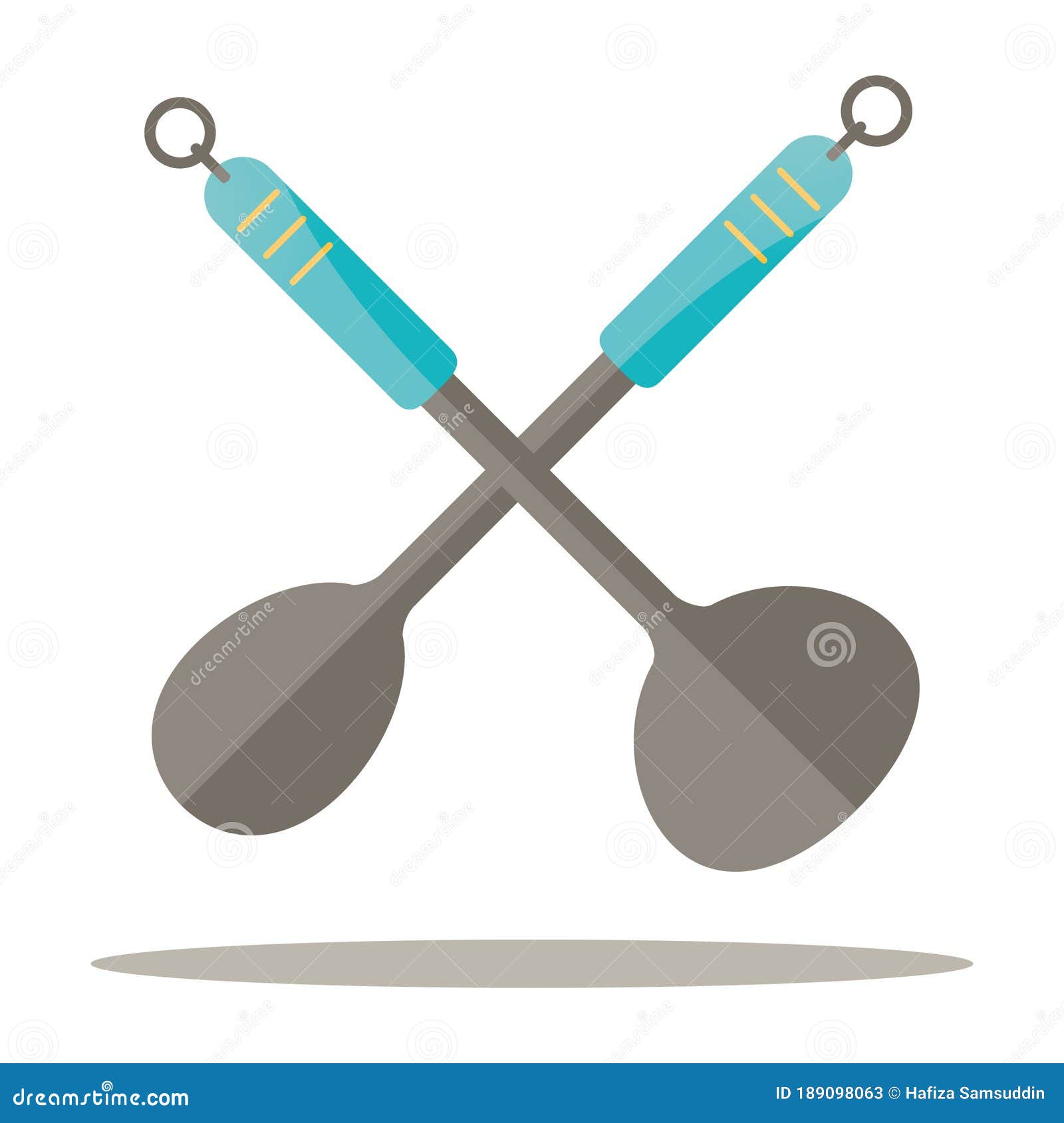 Ladles. Vector Illustration Decorative Design Stock Vector ...