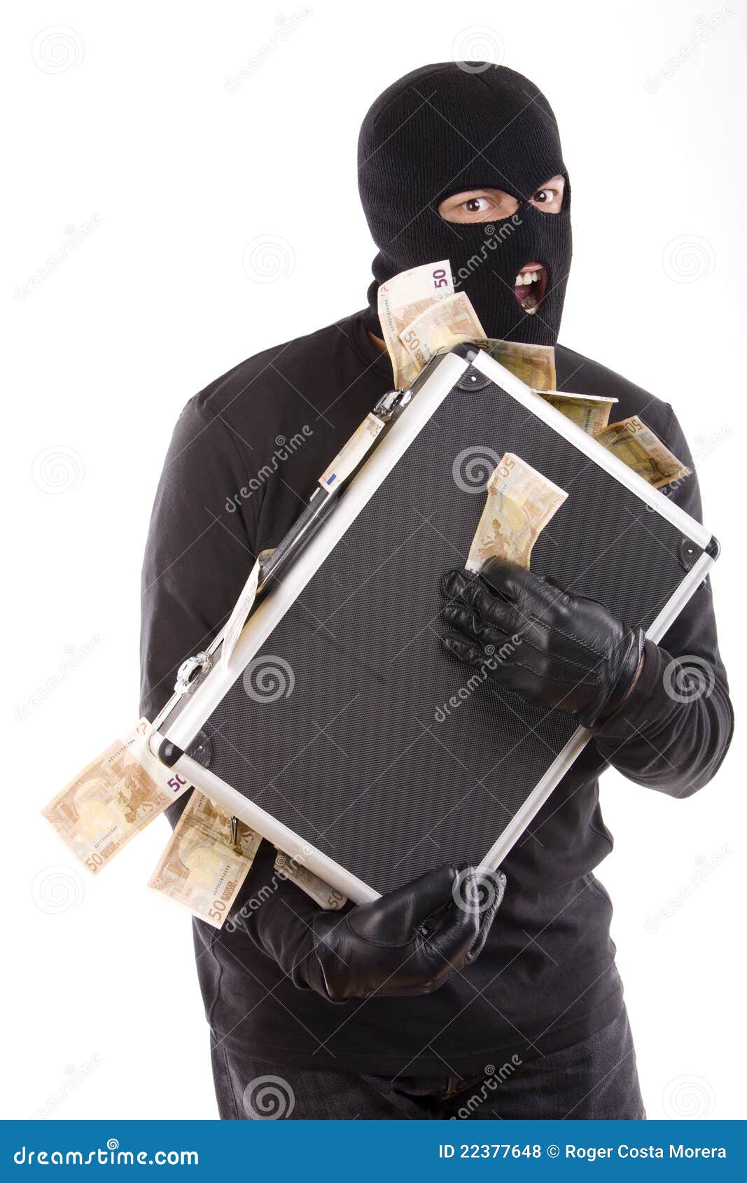 Ladrón con el dinero foto de archivo. Imagen de concepto - 22377648
