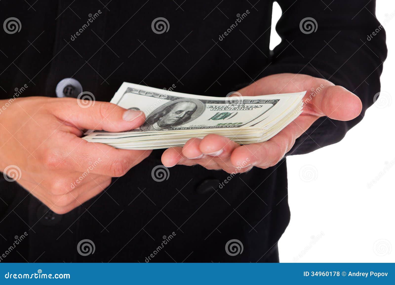 Ladrón Holding Money foto de archivo. Imagen de housebreaker - 34960178