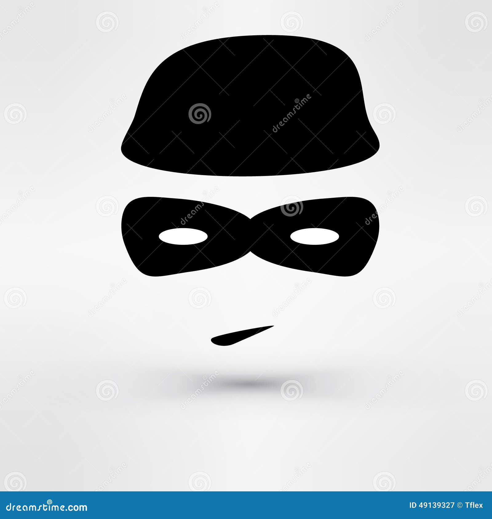 Ladrón Negro Del Icono Vector Ilustración del Vector - Ilustración de ...