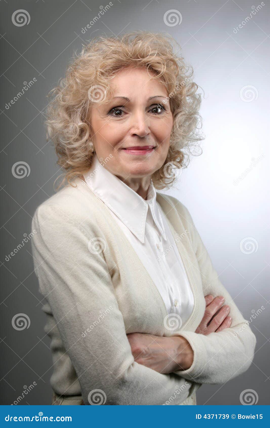 Lady 50 stock image. Image of beauty, happy, pension, blonde - 4371739