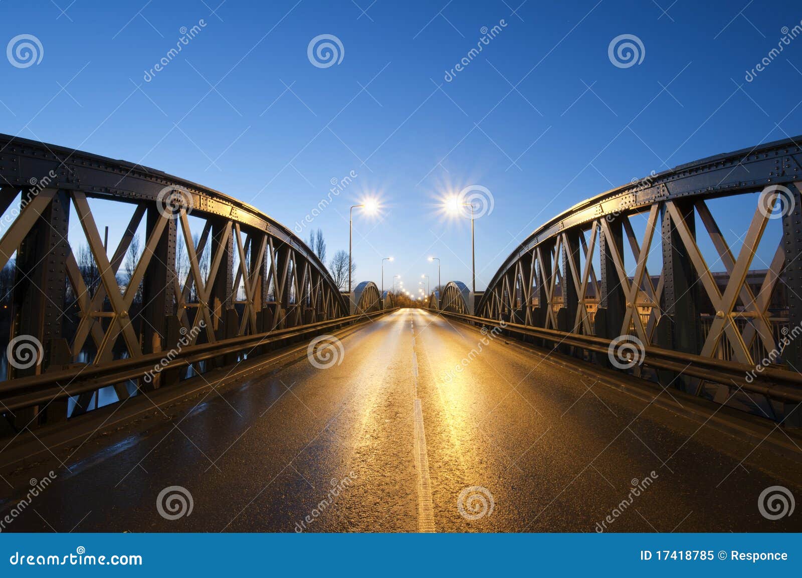 Lady Bay bridge at night stock image. Image of outside - 17418785