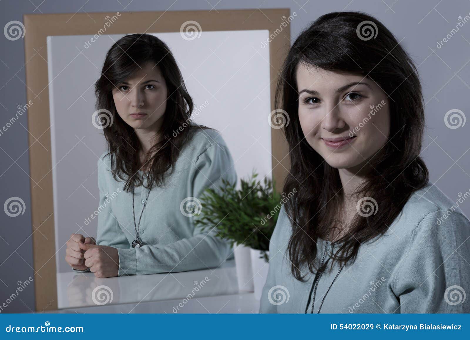 Lady with bipolar disorder stock image. Image of expression - 54022029