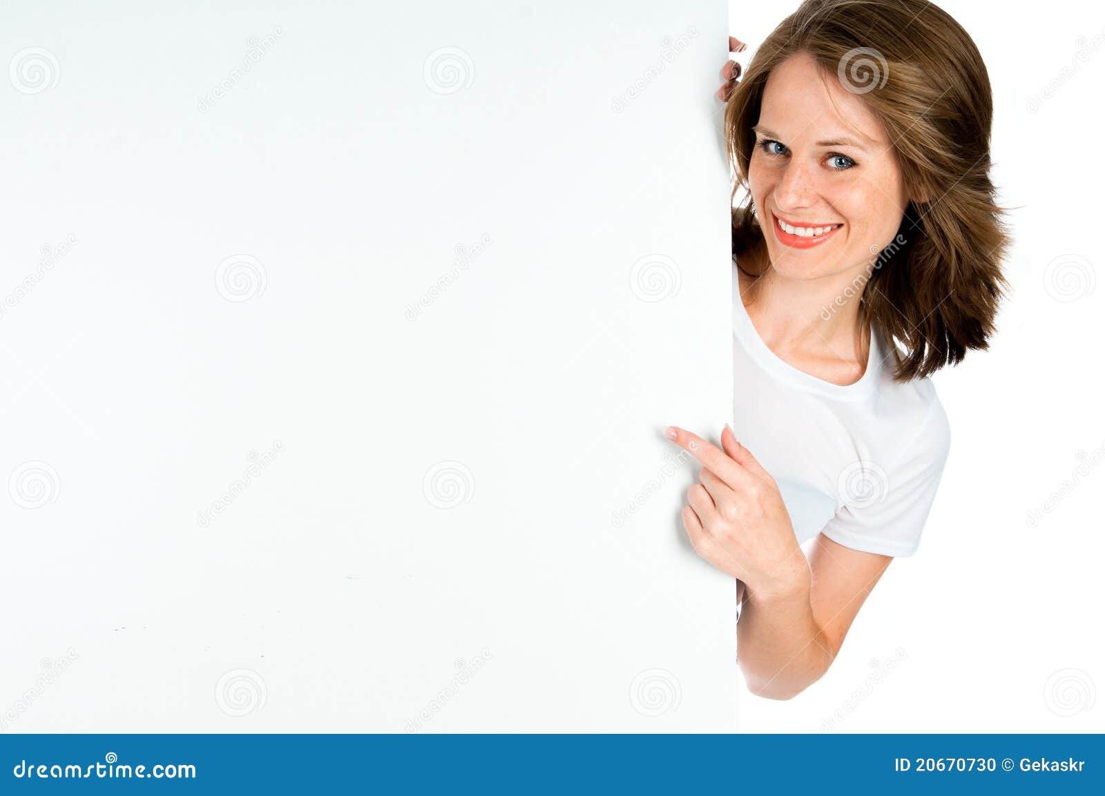 Lady with blank stock photo. Image of confident, looking - 20670730