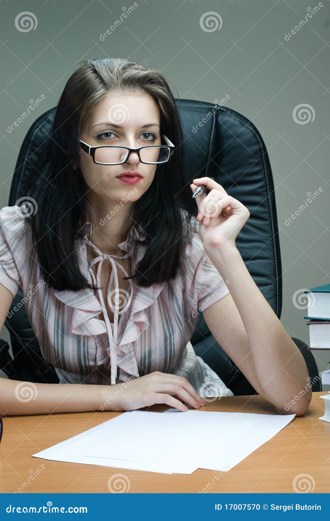 Lady-boss stock photo. Image of adult, girl, message - 17007570