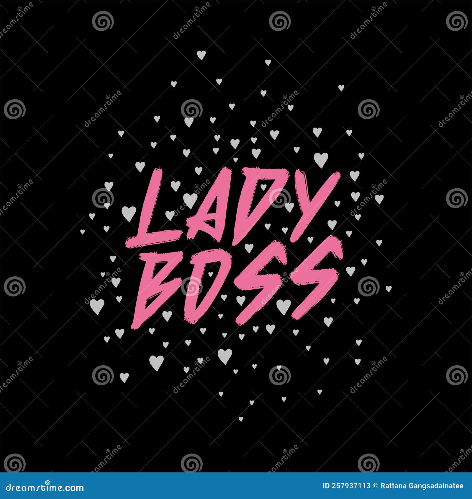 LADY BOSS,Graphic Design Lettering Abstract for T Shirt Printing Stock ...