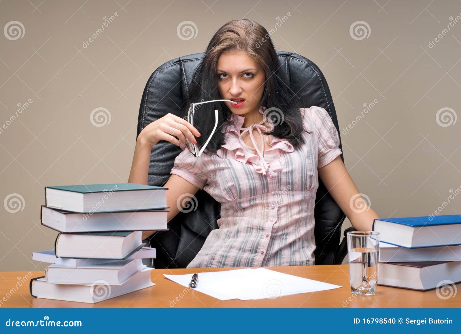 Lady-boss In Office Stock Photo - Image: 16798540