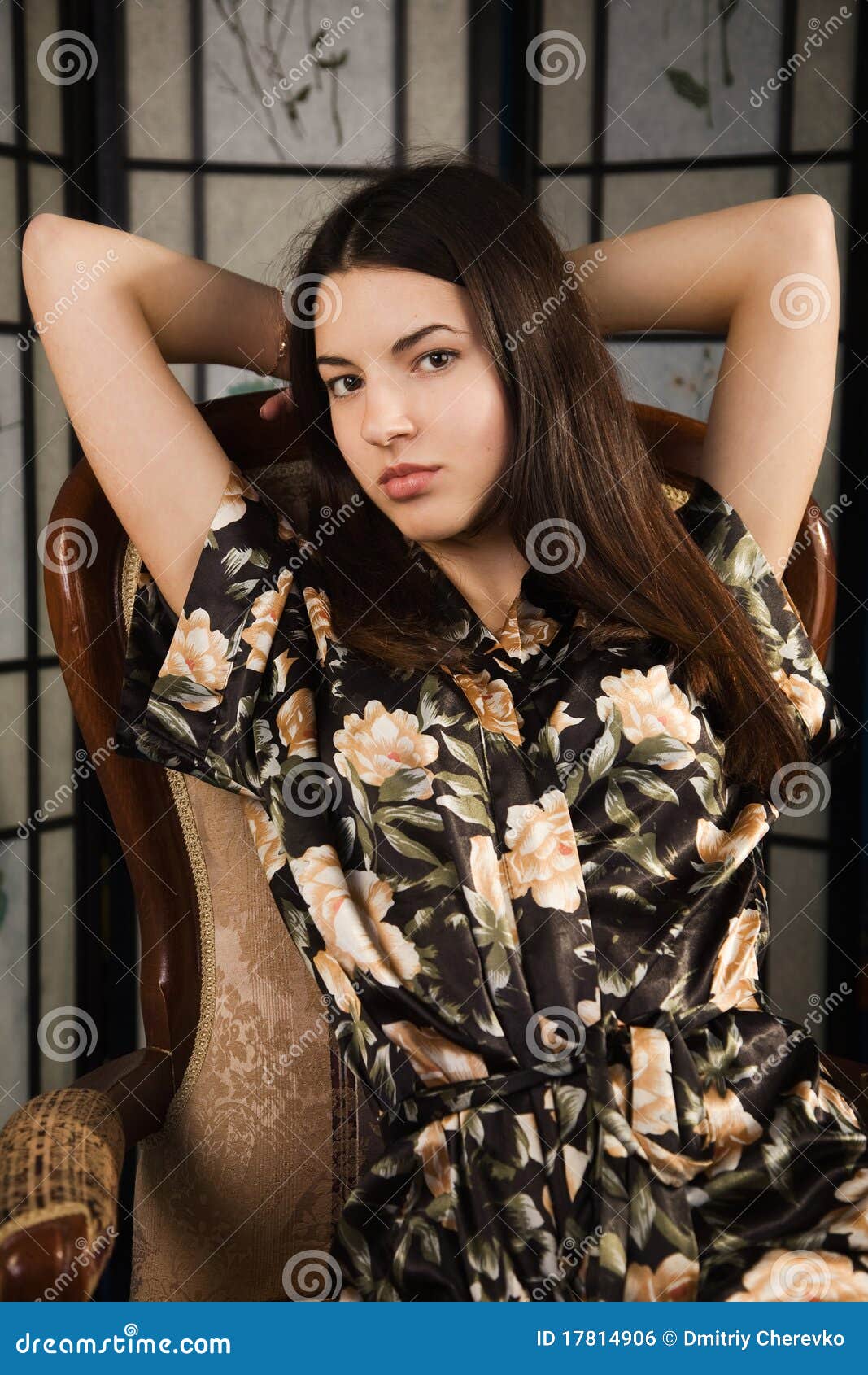 Lady in a boudoir stock photo. Image of apartment, interior - 17814906