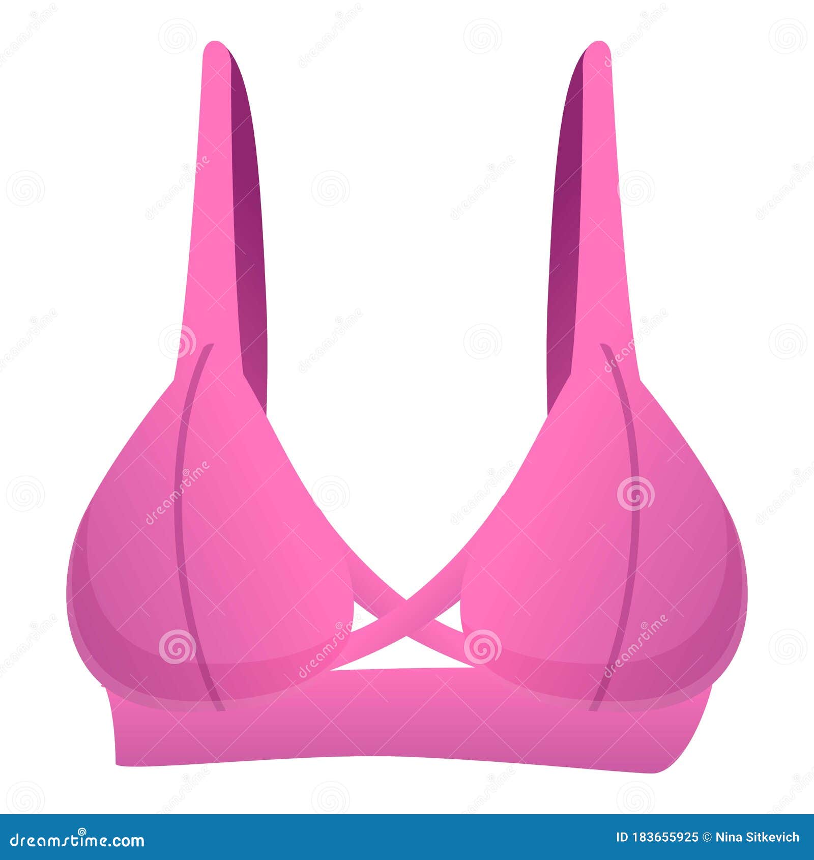 Lady Bra Icon, Cartoon Style Stock Vector - Illustration of lady ...