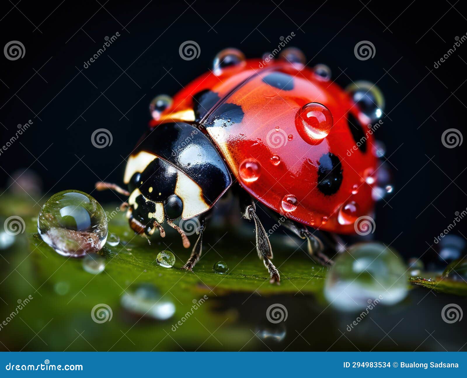Lady Bug stock illustration. Illustration of wildlife - 294983534