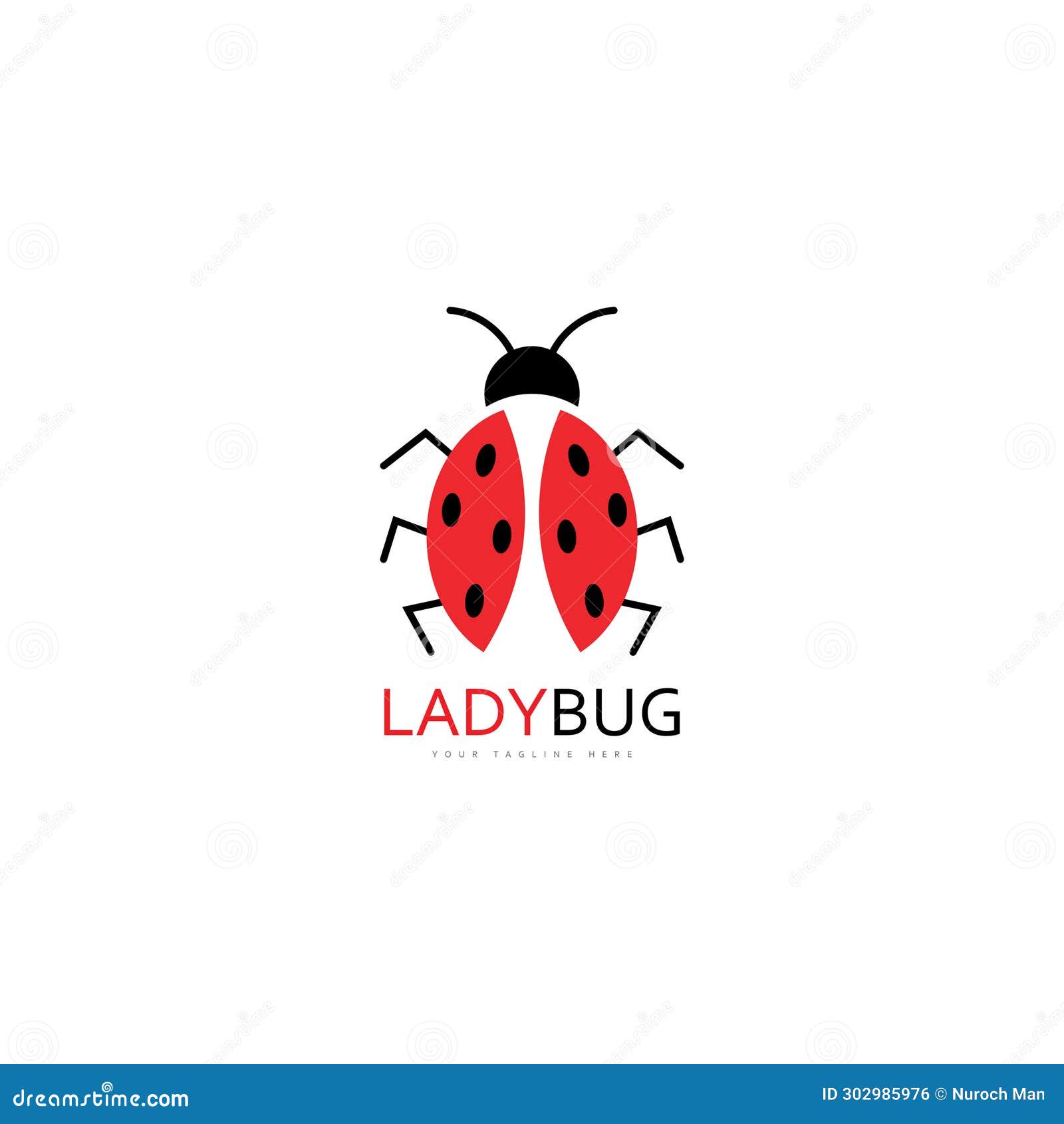 Lady Bug Logo Template Vector Illustration Icon Stock Vector ...