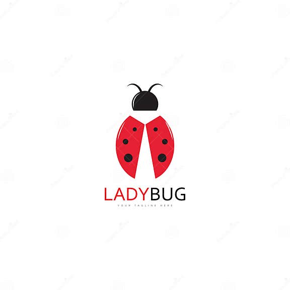 Lady Bug Logo Template Vector Illustration Icon Stock Vector ...