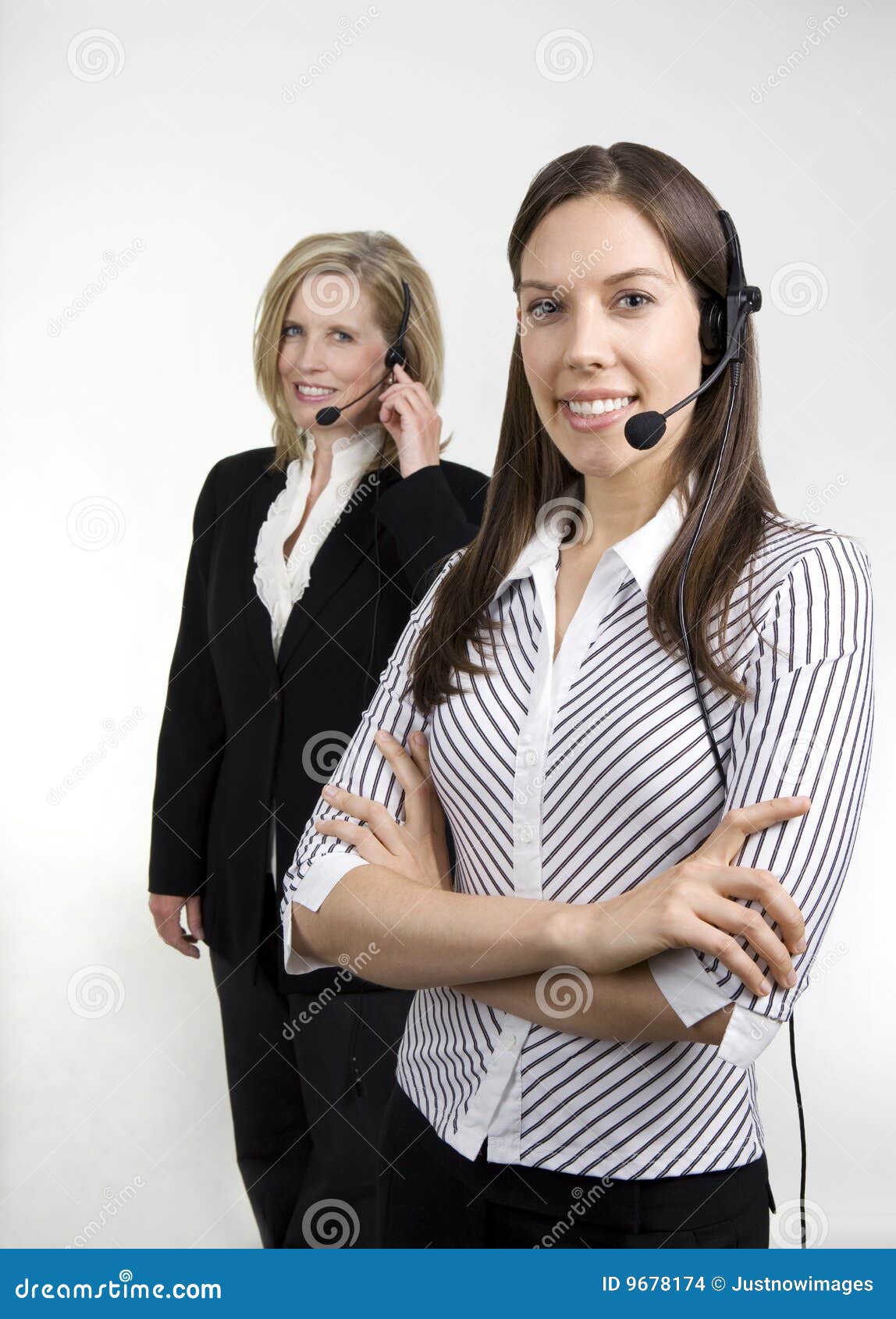 Lady Call Center Agents stock photo. Image of person, call - 9678174