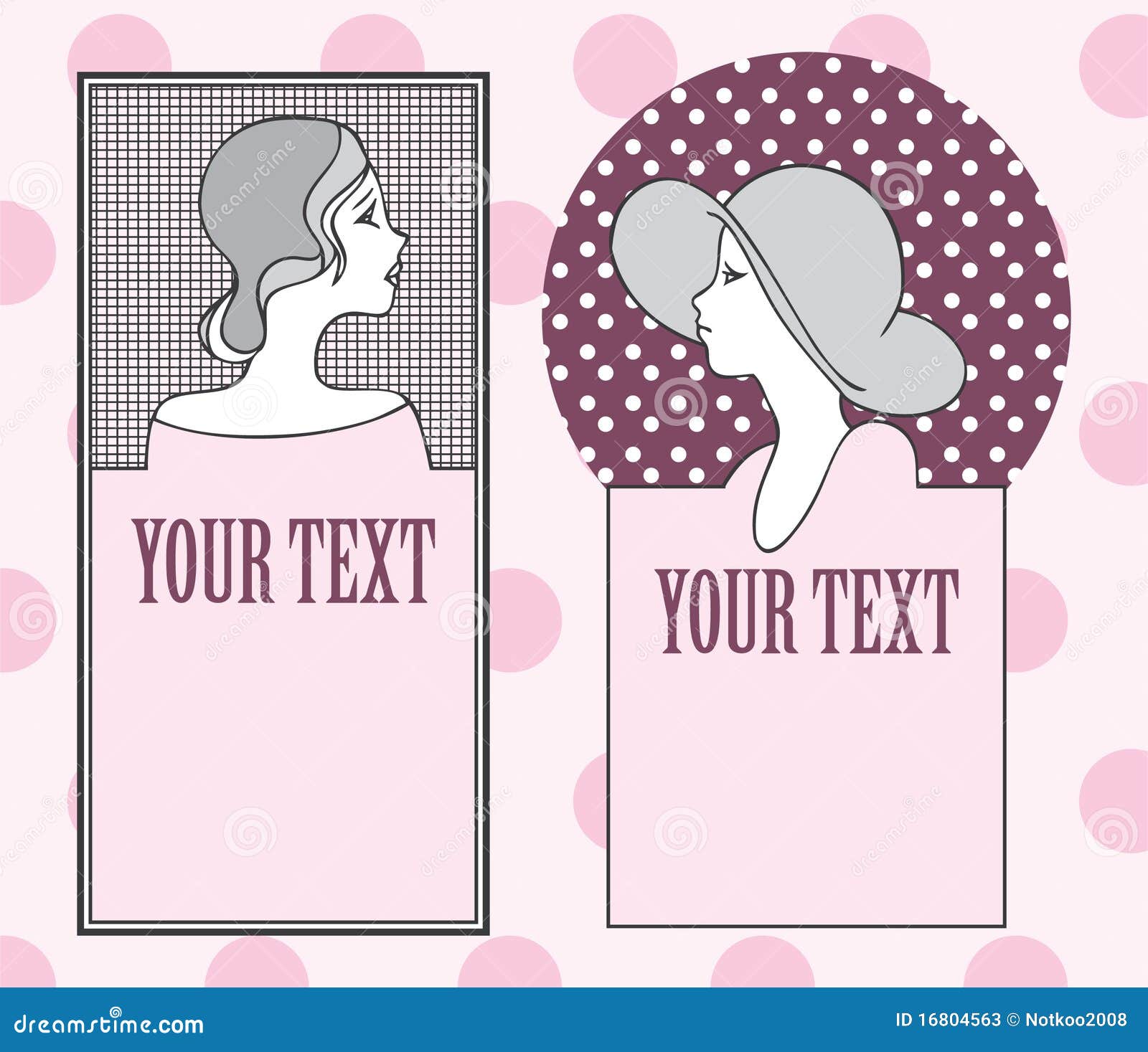 Lady card stock vector. Illustration of shoe, template - 16804563