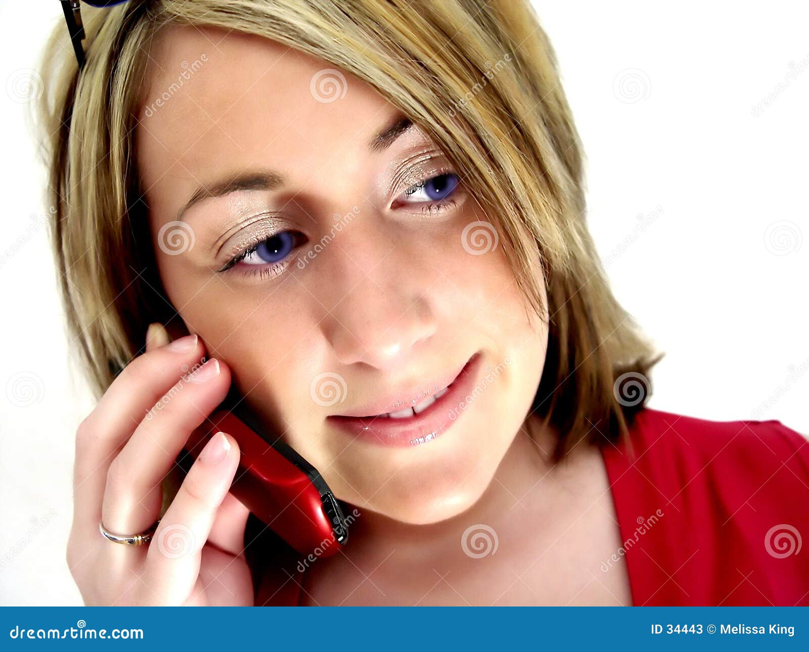 Lady on Cell Phone stock image. Image of exposed, executive - 34443