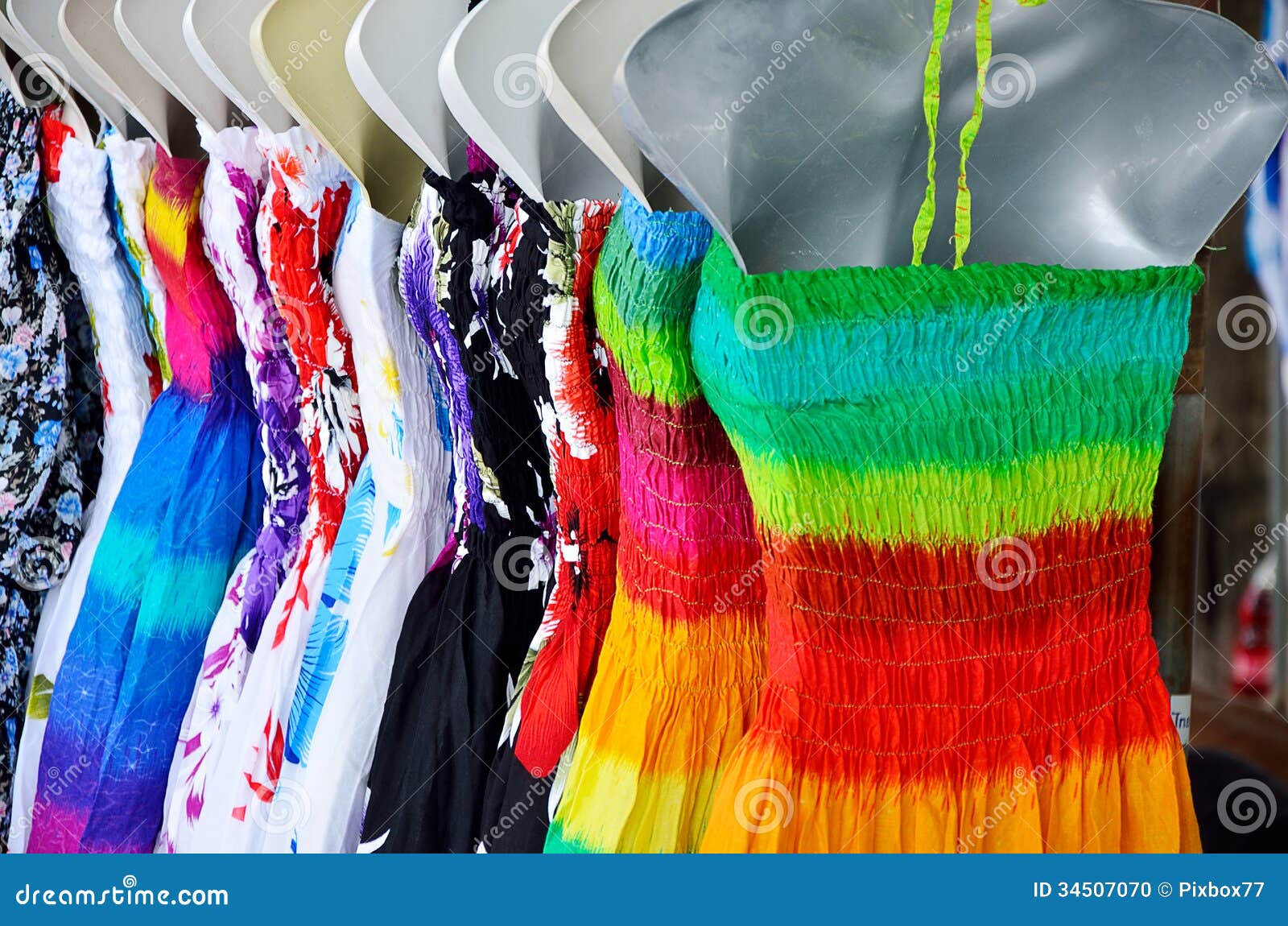 Lady clothes on rack stock photo. Image of outfit, lady - 34507070