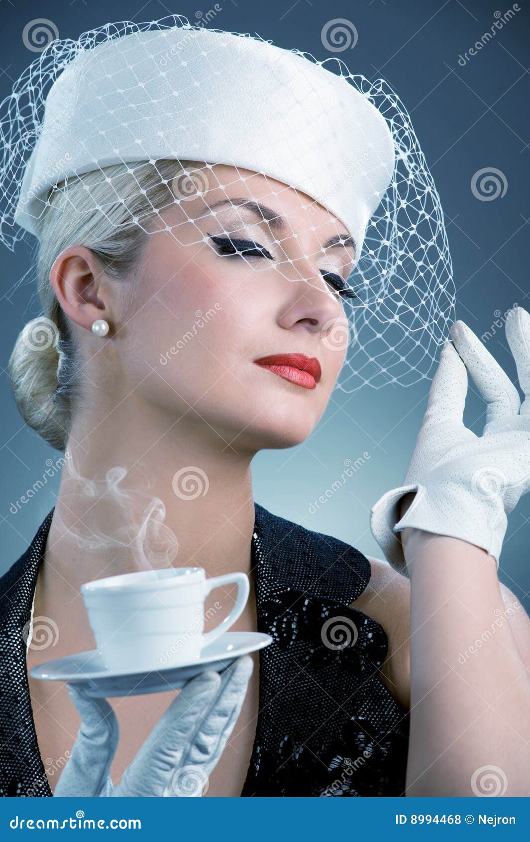 Lady with coffee cup stock photo. Image of beautiful, love - 8994468
