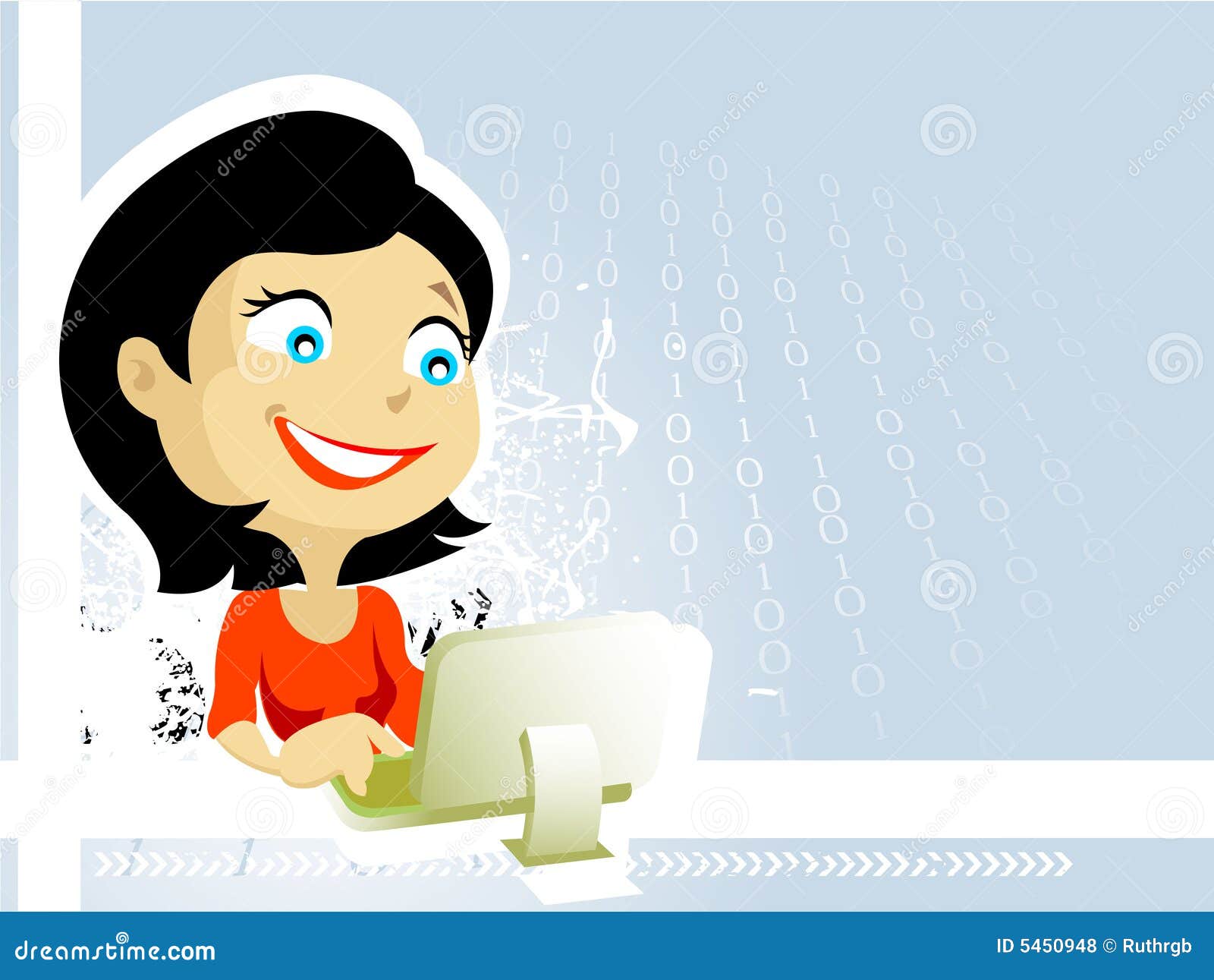 Lady Computer Stock Illustrations – 18,060 Lady Computer Stock ...