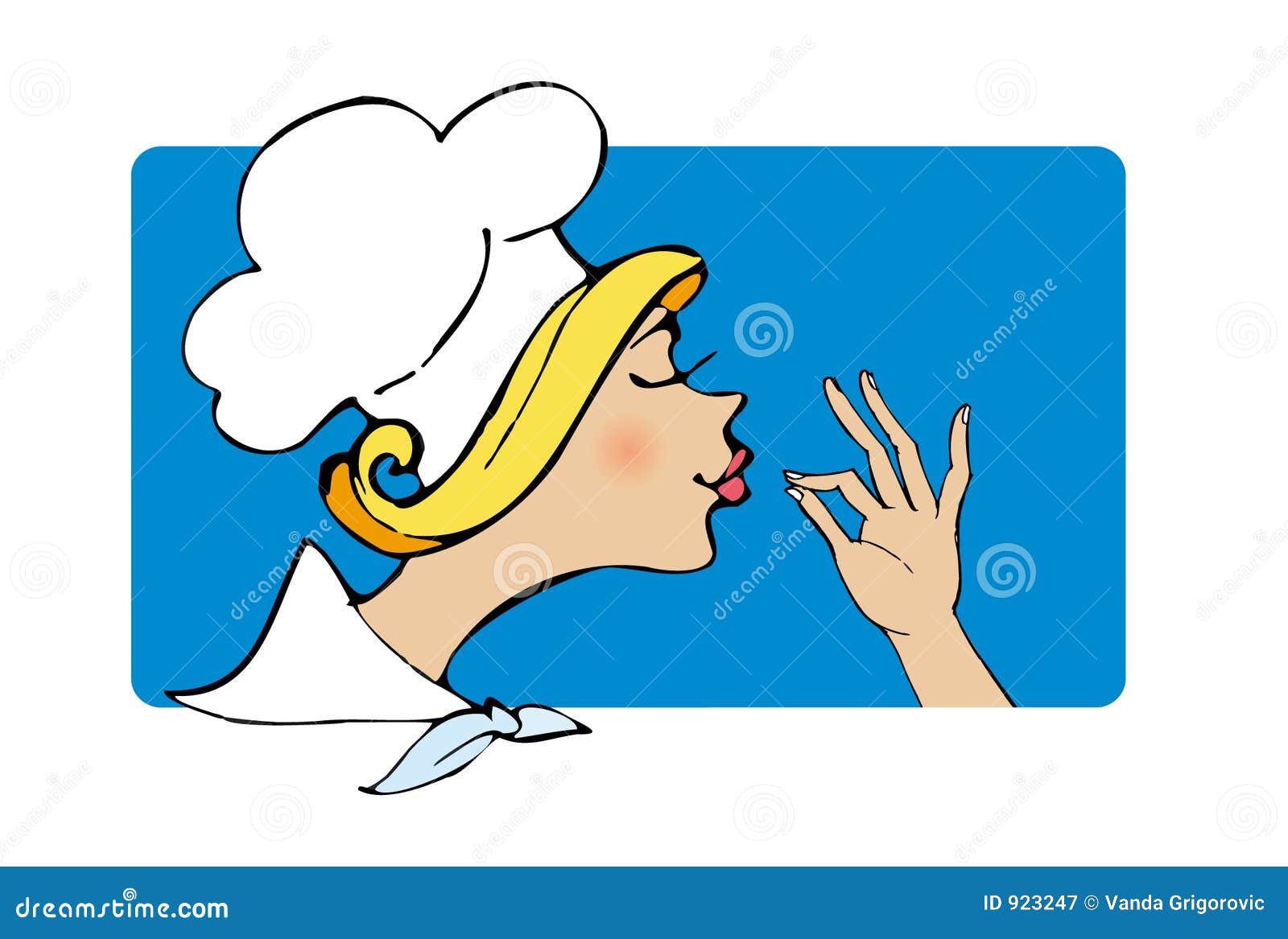 Lady cook stock vector. Illustration of shief, chef, cook - 923247
