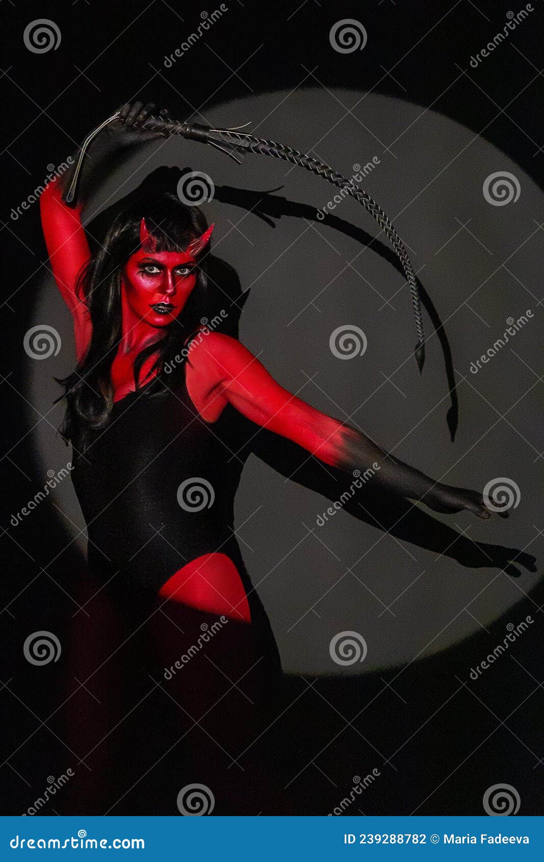 Lady Demon, Creative Photosession Stock Photo - Image of angel ...