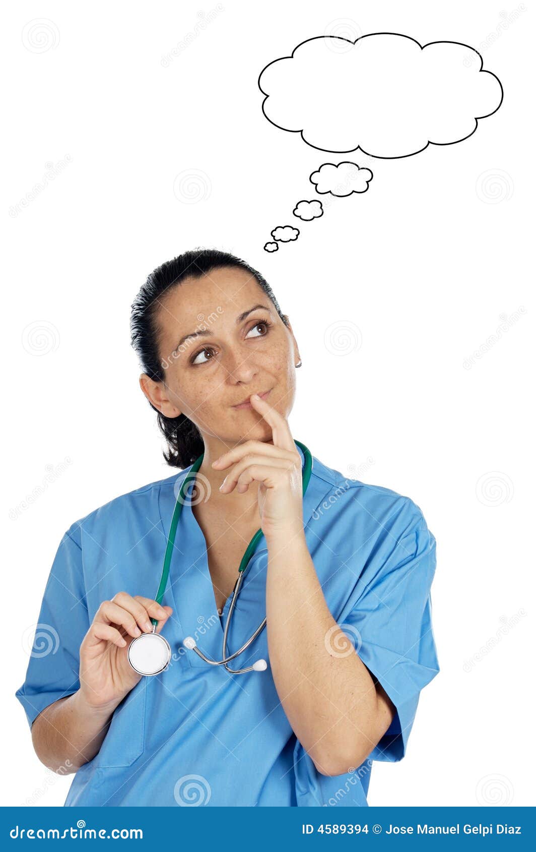 Doctor Thinking On Prescription Royalty-Free Stock Photo ...