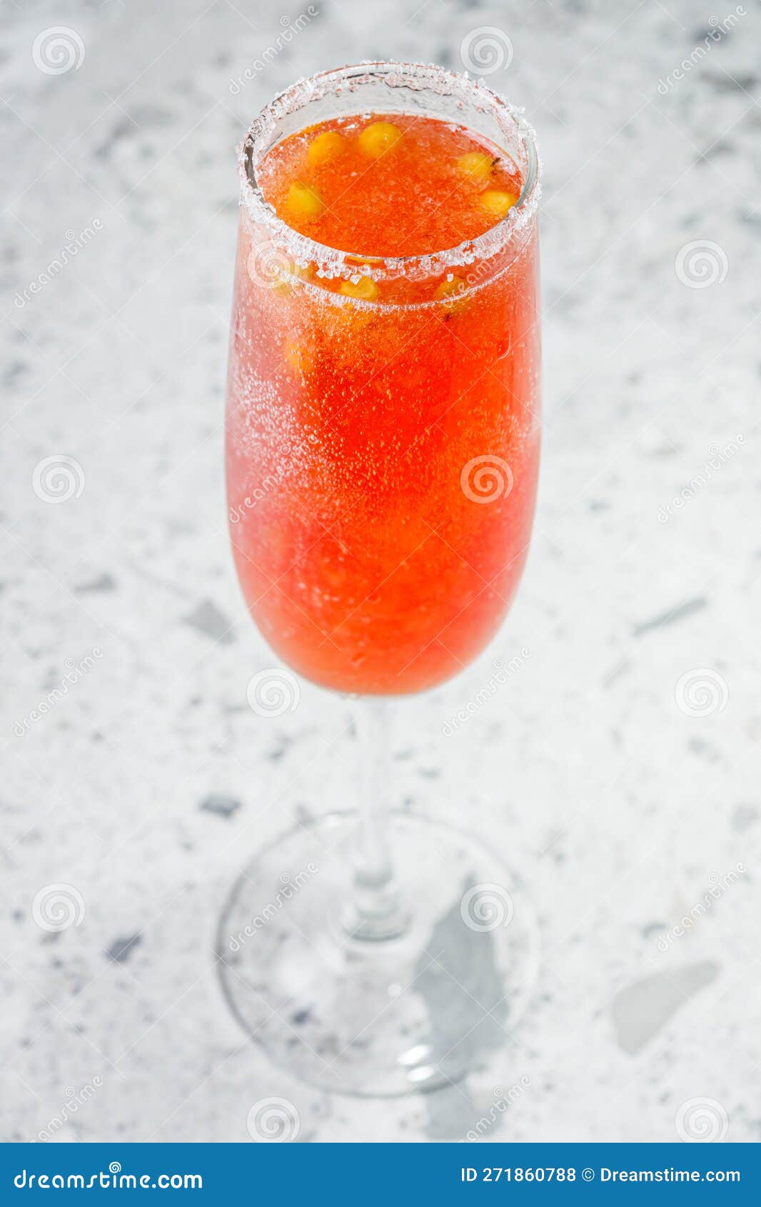 Lady Dream Cocktail on a Gray Stone Bar Counter Stock Photo - Image of ...