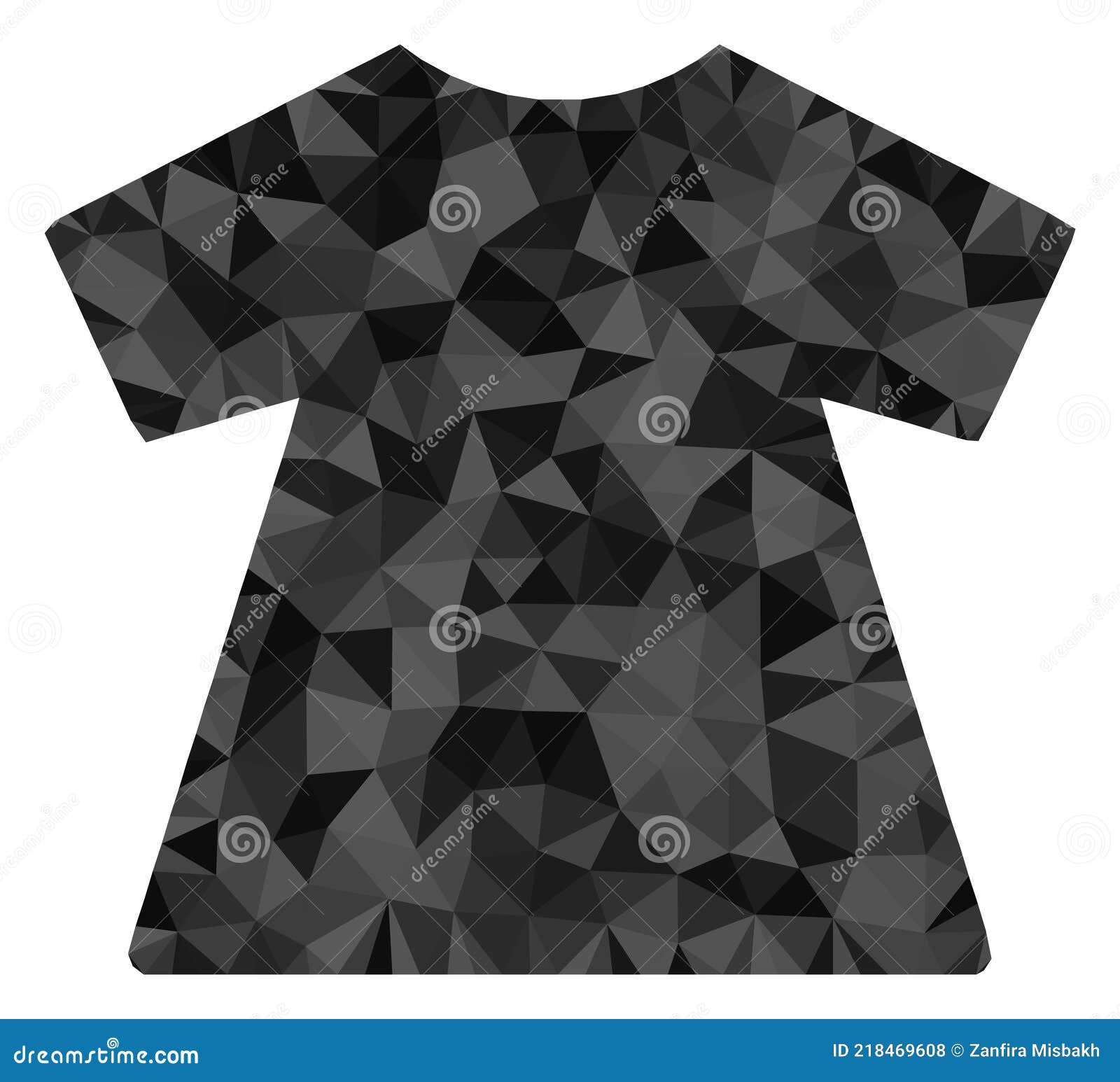 Lady Dress Triangle Lowpoly Flat Icon Stock Vector - Illustration of ...