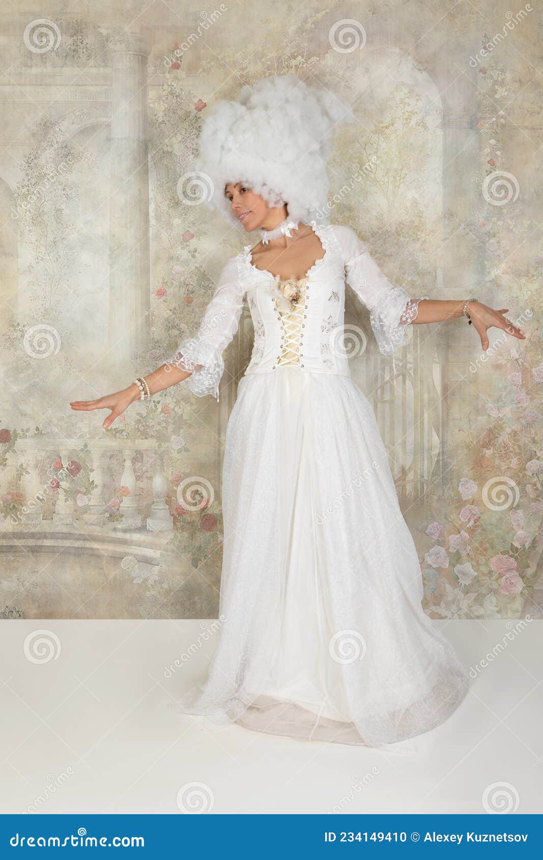 Lady Dressed in Baroque Style Clothes Stock Photo - Image of fashion ...