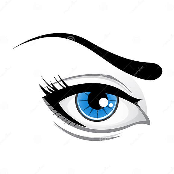 Lady eye stock vector. Illustration of abstract, beauty - 17555071
