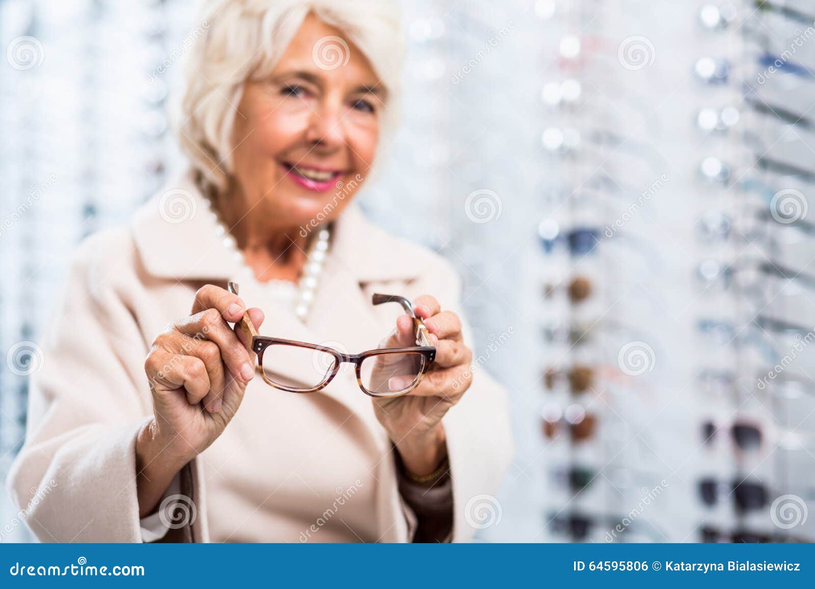 Lady with eye disorder stock photo. Image of healthcare - 64595806