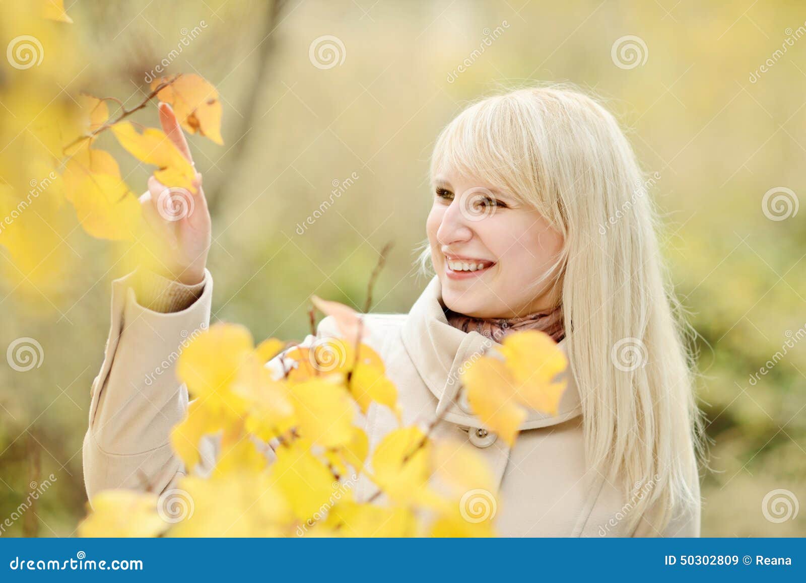 Lady in fall stock image. Image of lifestyle, elegance - 50302809