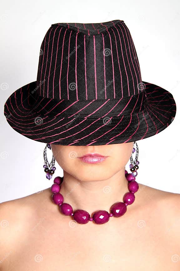 Lady with fedora stock photo. Image of glamour, mystery - 16805024