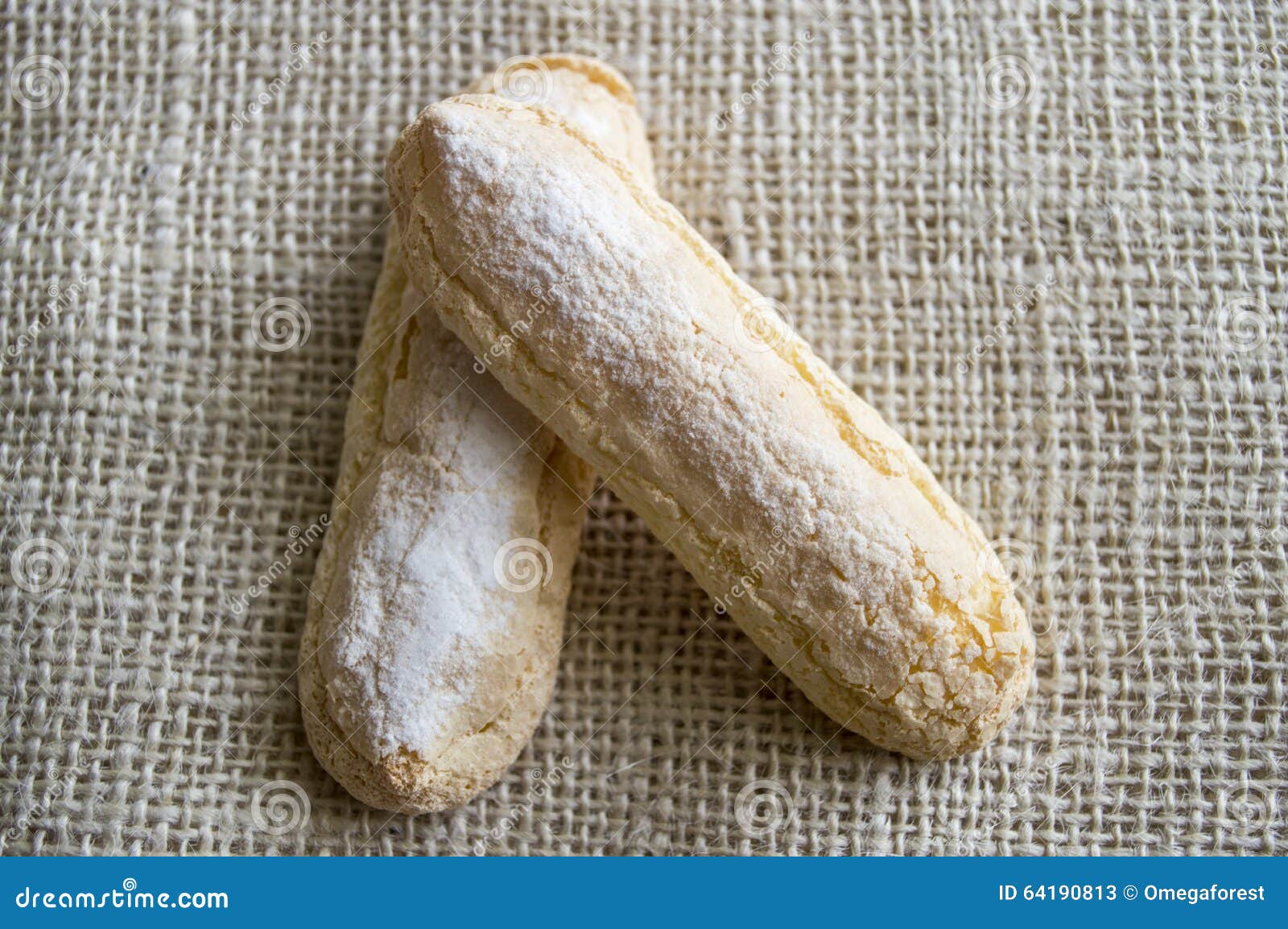 Lady fingers cookies stock image. Image of food, backed - 64190813