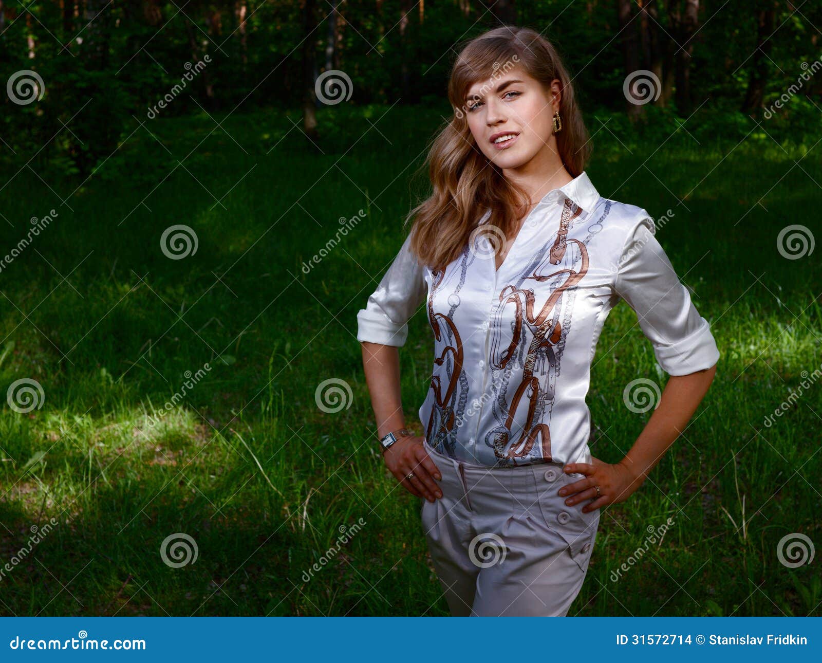 Lady in Forest stock photo. Image of grass, person, lady - 31572714