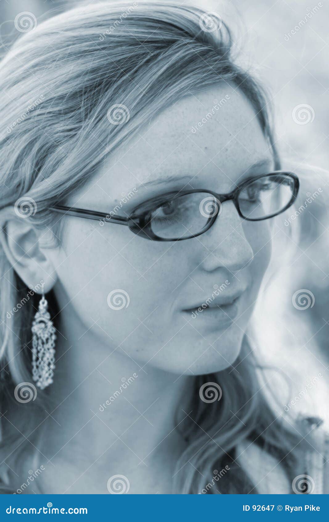 Lady with glasses stock image. Image of gorgeous, spring - 92647