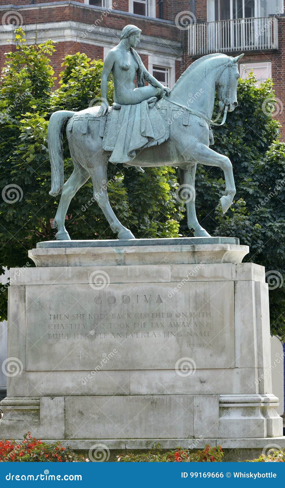 Lady Godiva Statue stock photo. Image of statue, lady - 99169666