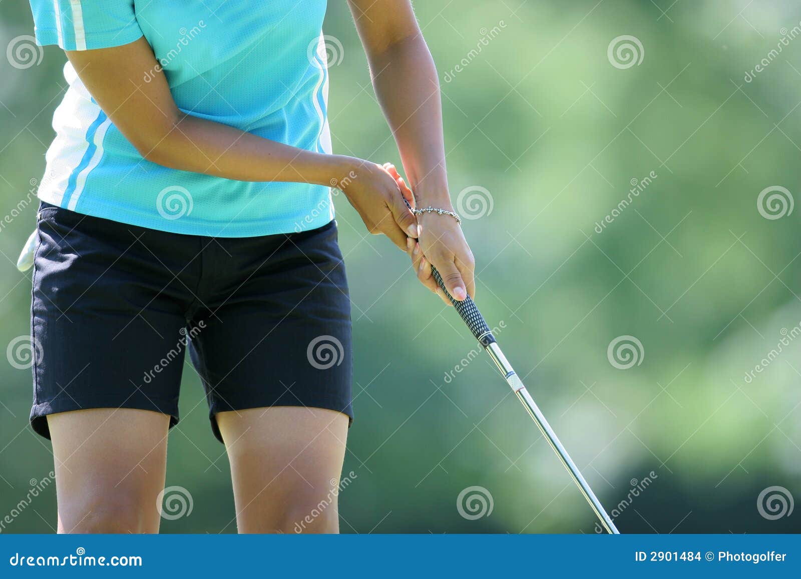 Lady golf putting stock photo. Image of swing, thonon - 2901484