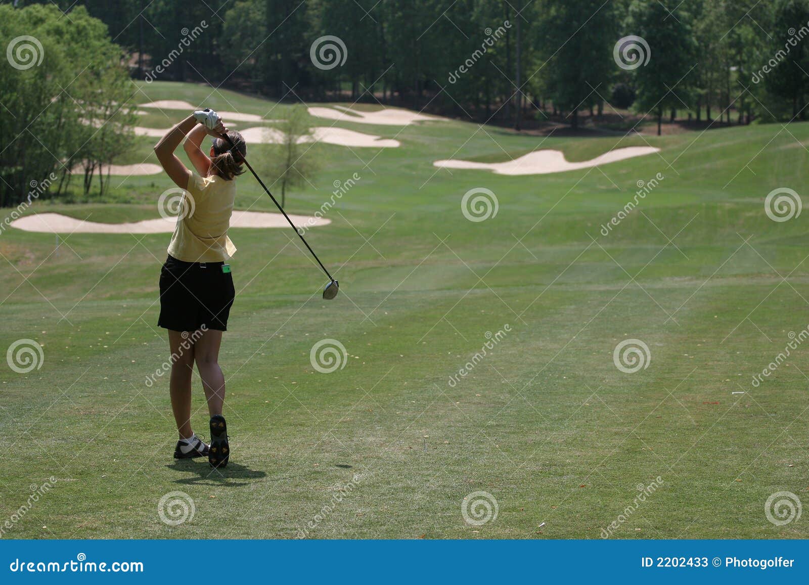 Lady golf swing stock image. Image of georgia, fairway - 2202433