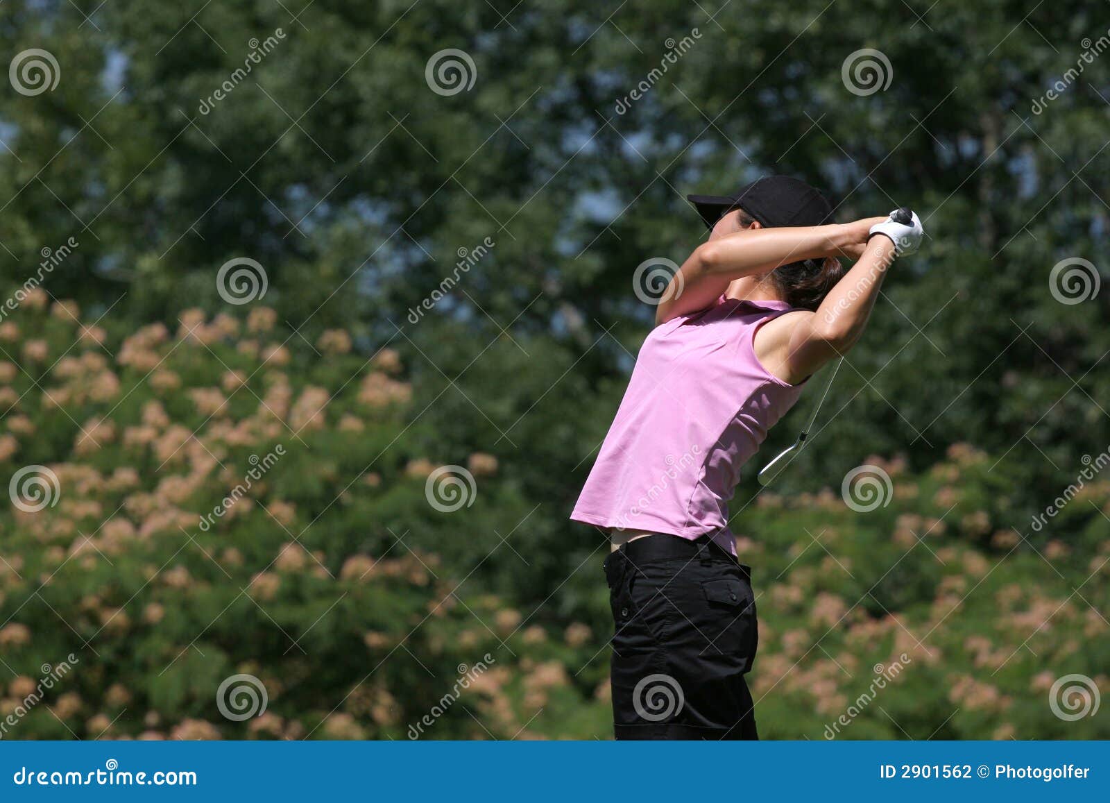 Lady golf swing stock photo. Image of practice, drive - 2901562